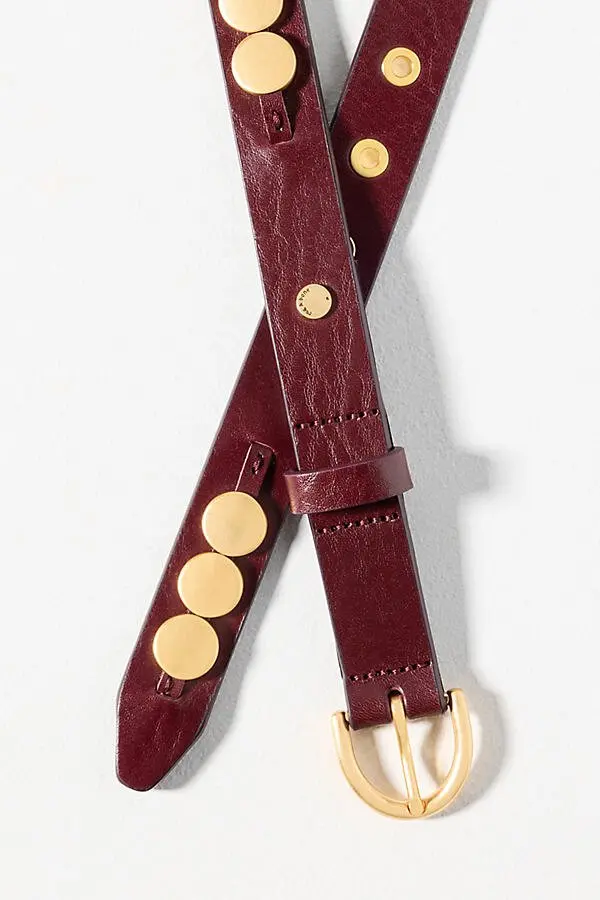 Rag & Bone Luna Studded Belt - Brown