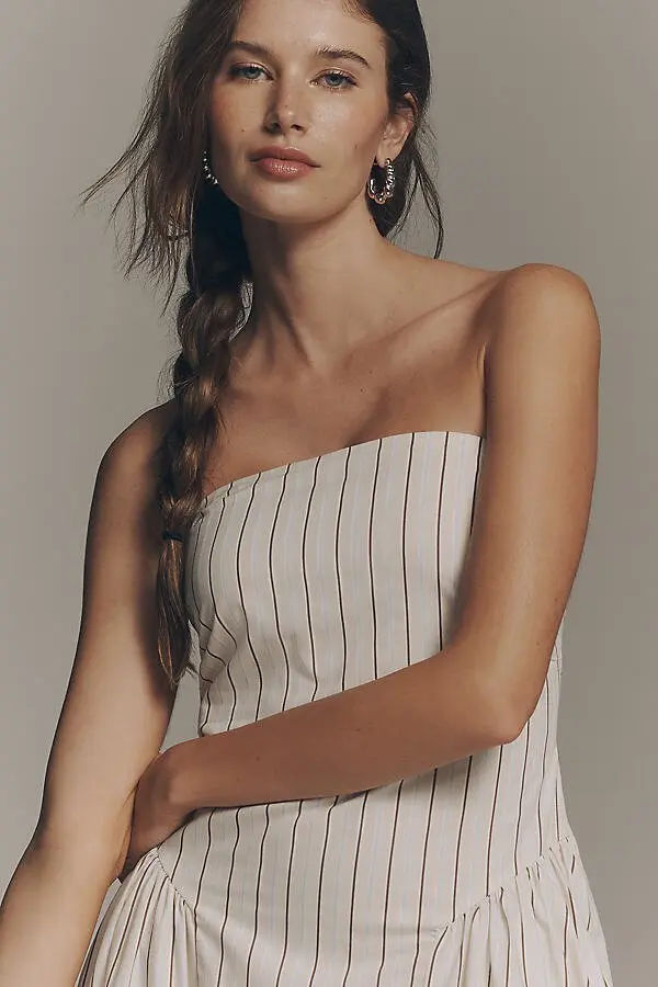 Faithfull The Brand Benetta Strapless Midi Dress
