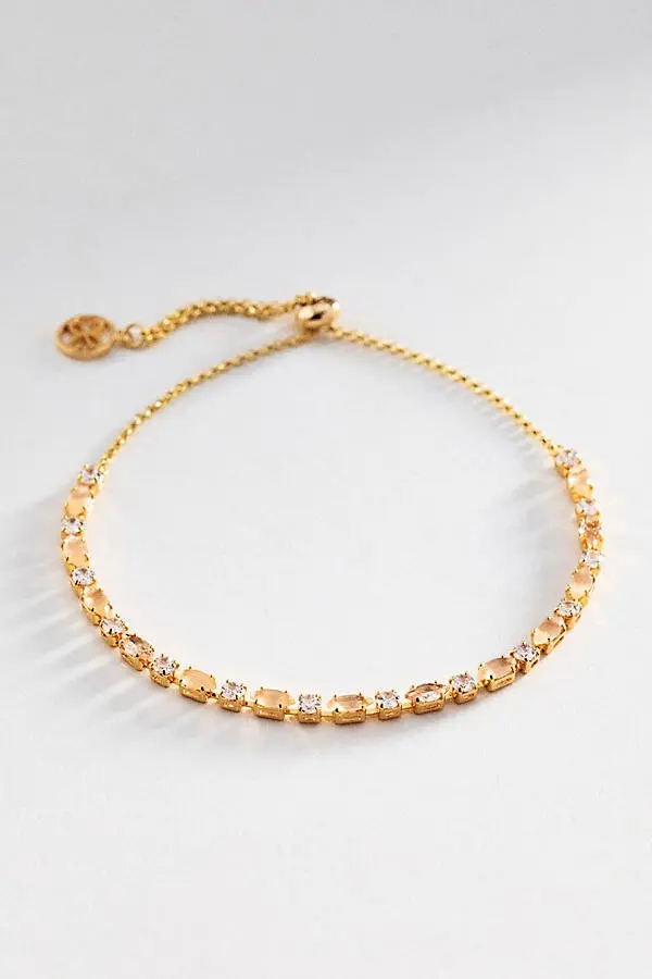 Maeve Crystal Tennis Bracelet - Neutral