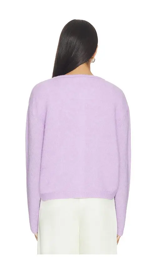 American Vintage Crew Cardigan - Lavender