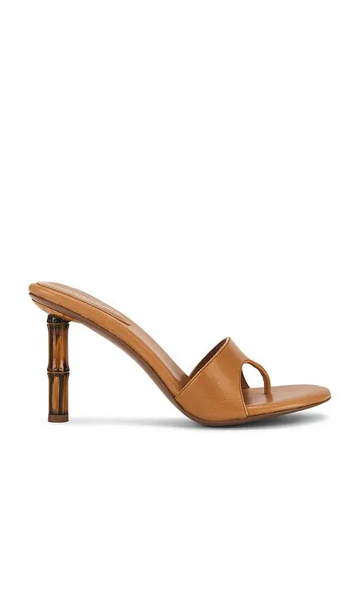 Jeffrey Campbell Linette Sculptural Heel Sandal - Tan
