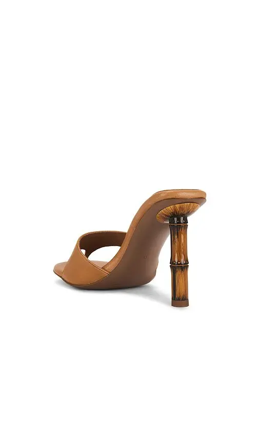 Jeffrey Campbell Linette Sculptural Heel Sandal - Tan