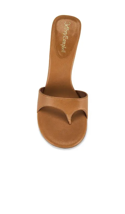 Jeffrey Campbell Linette Sculptural Heel Sandal - Tan