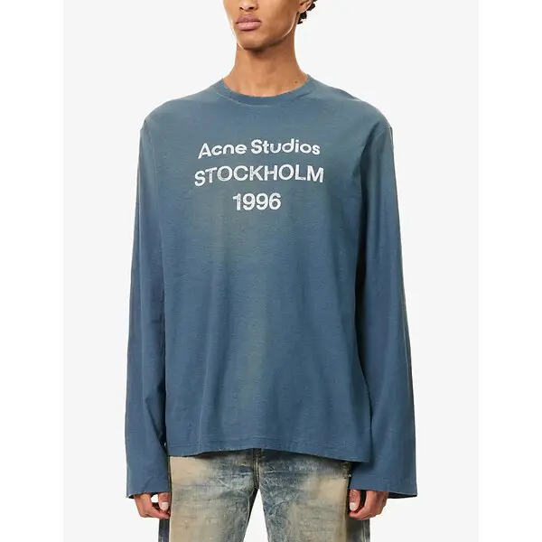 Acne Studios Edden 1996 Long-sleeve Cotton-blend T-shirt