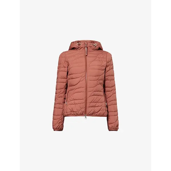 Moncler Delebiao Hooded Down Jacket - Brown