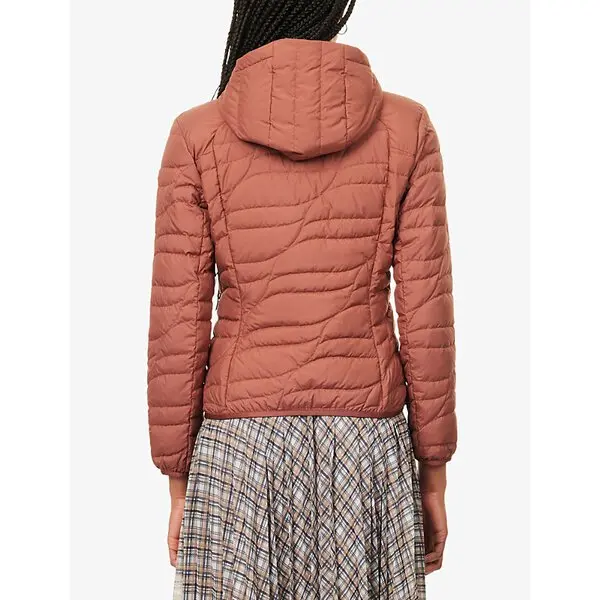 Moncler Delebiao Hooded Down Jacket - Brown