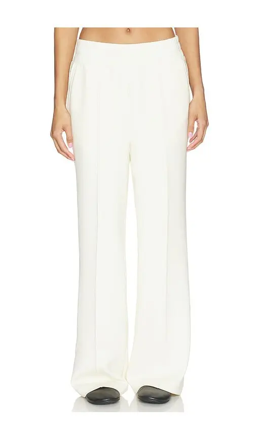 Varley The Wide Leg Pant In Cream - Pristine