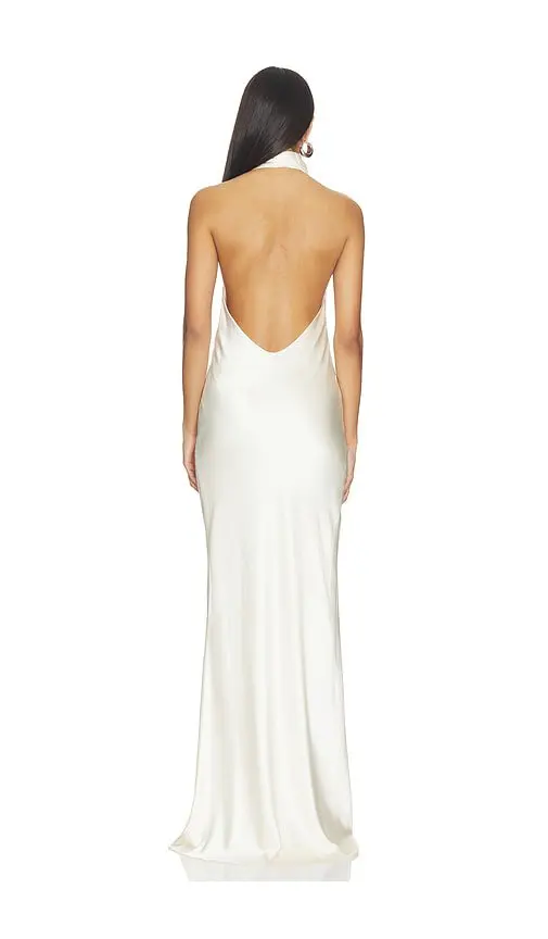 THE SEI Halter Drape Gown