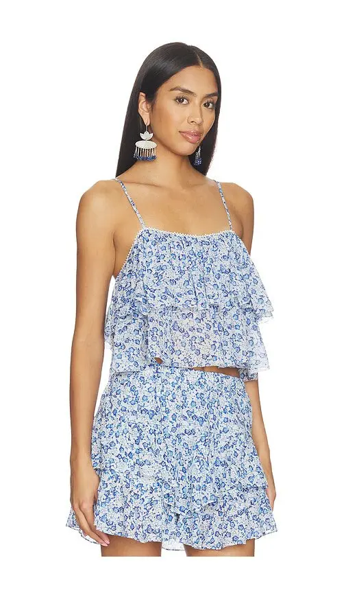 Isabel Marant Étoile Tiered Ruffle Top - Blue
