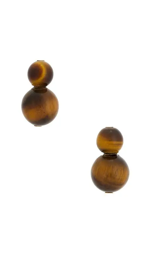 JENNIFER BEHR Cara Earrings - Tiger's Eye