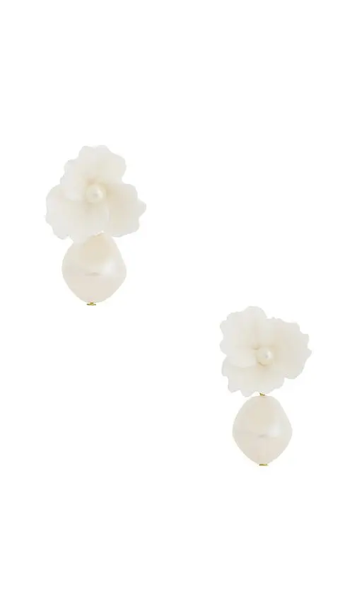 JENNIFER BEHR Clarabel Earrings - Cream