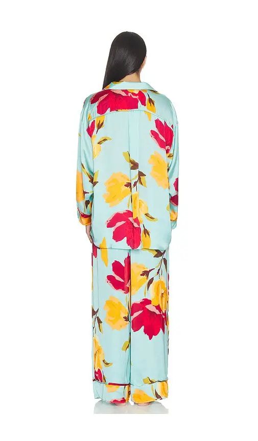 Free People X Intimately Fp Dreamy Days Pajama Set In Blue,red