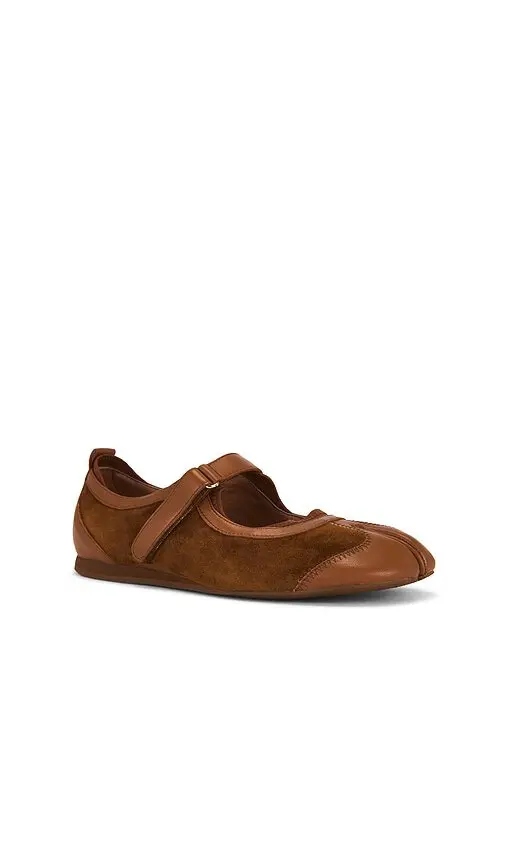 Jeffrey Campbell Thalion Mary Jane Flats - Tan Combo