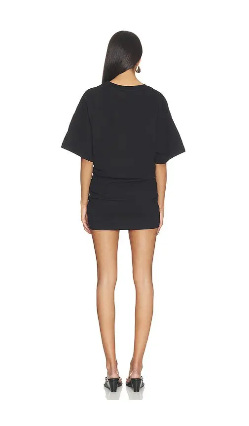 Enza Costa Short Sleeve Crewneck Mini Dress