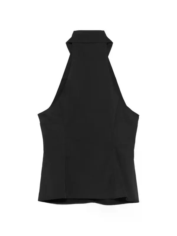 Patrizia Pepe Button Halterneck Top