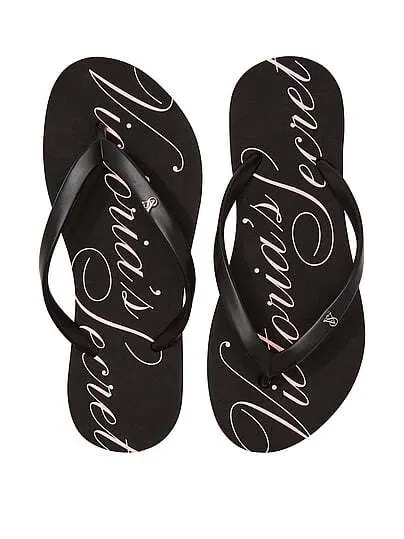 Victoria's Secret Flip Flops - Black