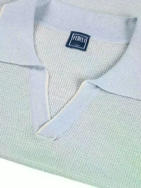 Fedeli Knitted V-neck T-shirt
