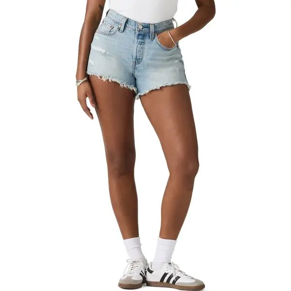 LEVI'S 501® Curve Ripped Denim Shorts - Got Looks
