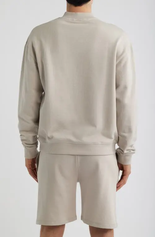 BOSS Cotton French Terry Crewneck Sweatshirt