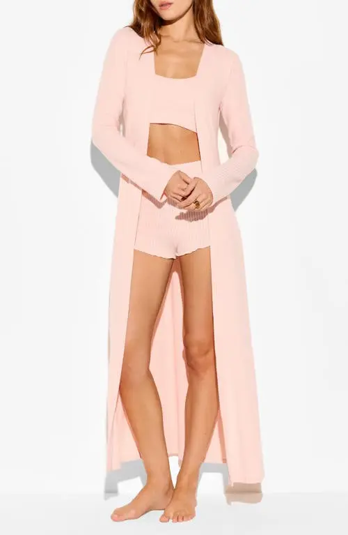 Spiritual Gangster Vida Rib Duster - Blush Pink