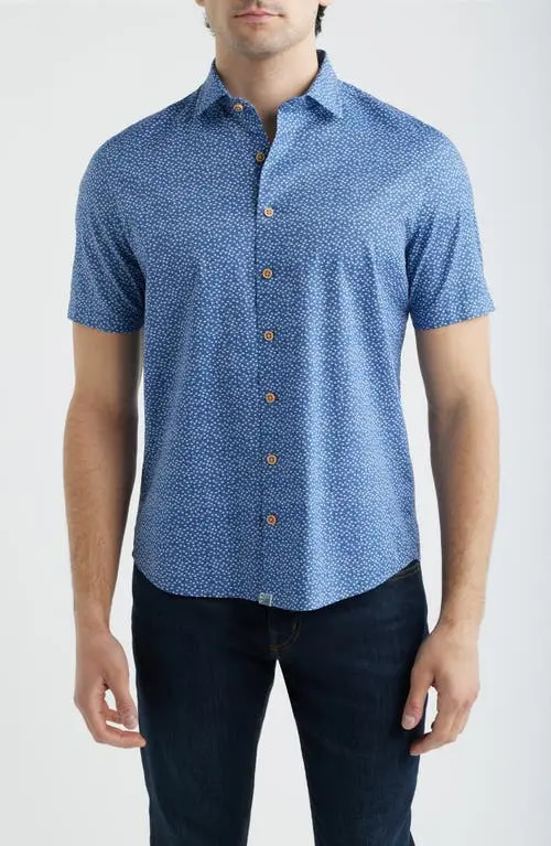 Johnnie-o Patel Hangin’ Out Heart Print Short Sleeve Button-up Shirt