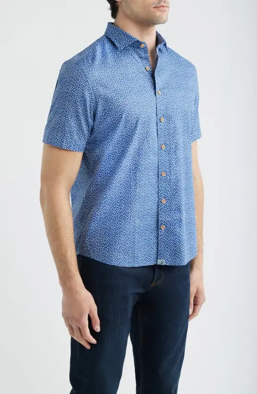 Johnnie-o Patel Hangin’ Out Heart Print Short Sleeve Button-up Shirt