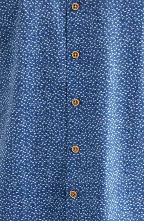 Johnnie-o Patel Hangin’ Out Heart Print Short Sleeve Button-up Shirt