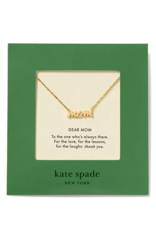 Kate Spade New York Dear Mom Pendant Necklace