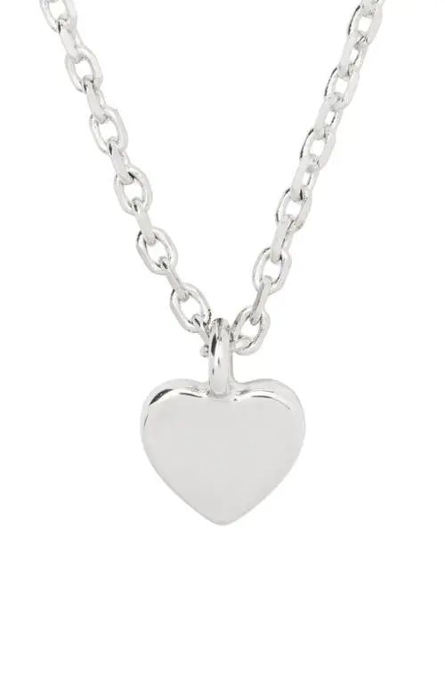 Kate Spade New York Heart Pendant Link Necklace - Silver