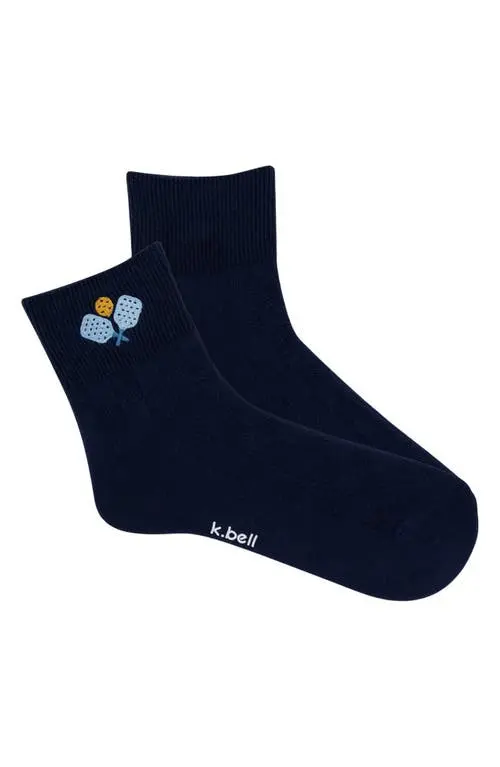K BELL SOCKS Assorted Pickleball Quarter Socks 2-pack