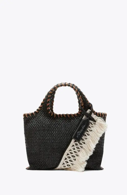 3.1 Phillip Lim Raffia Fringe Mini Market Tote