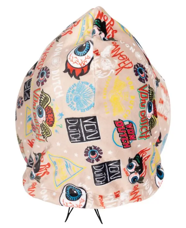 VON DUTCH Jax Hooded Memory Foam 11" Travel Neck Pillow