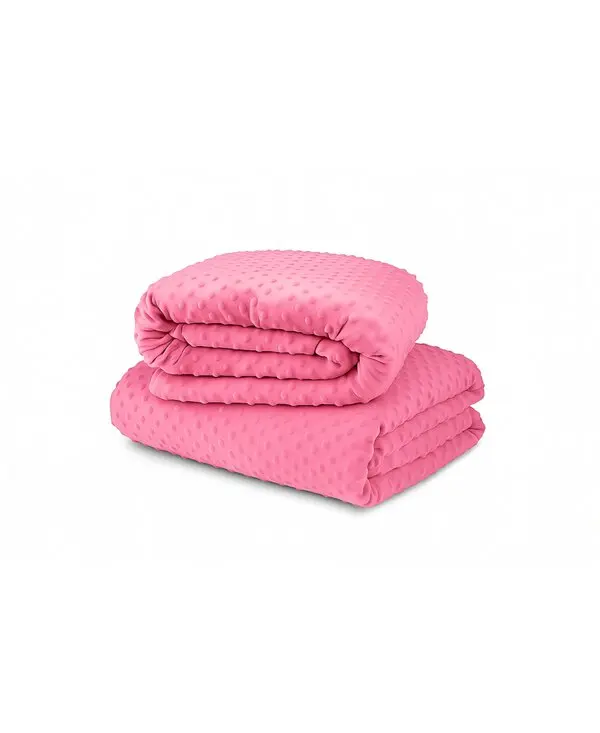 3P EXPERTS Anti Anxiety Weighed Travel Blanket To Calm Your Body. Relax Your Mind. Sleep Deeper - Pink