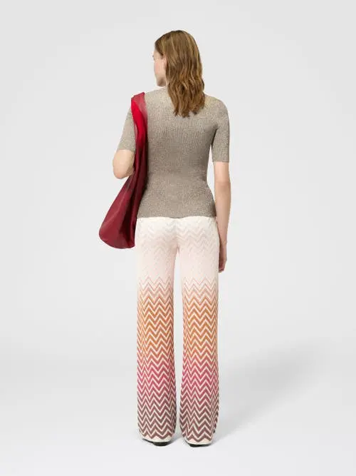 Missoni Cotton Viscose Chevron Dégradé Trousers
