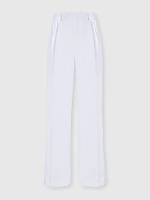 Missoni Cotton And Viscose Tone-on-tone Zigzag Trousers - White