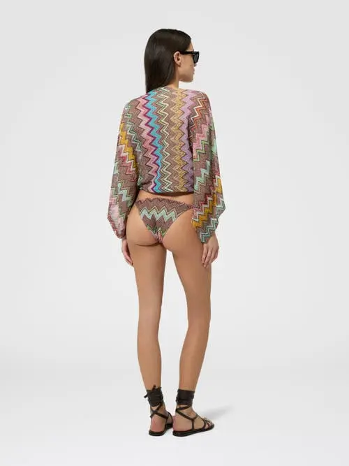 Missoni Long-sleeved Top With Macro Zigzag Pattern