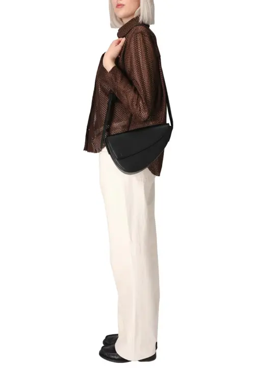 KAAI Rebel Leather Crossbody Bag - Black
