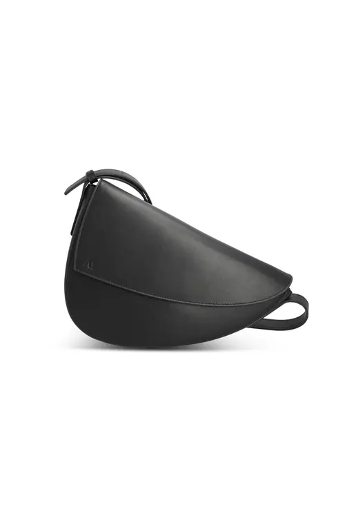 KAAI Rebel Leather Crossbody Bag - Black