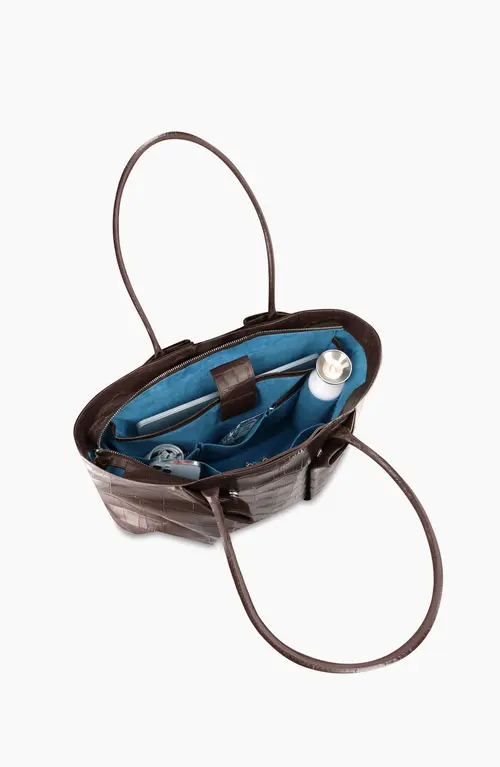 KAAI Horizon Leather Tote Bag - Espresso