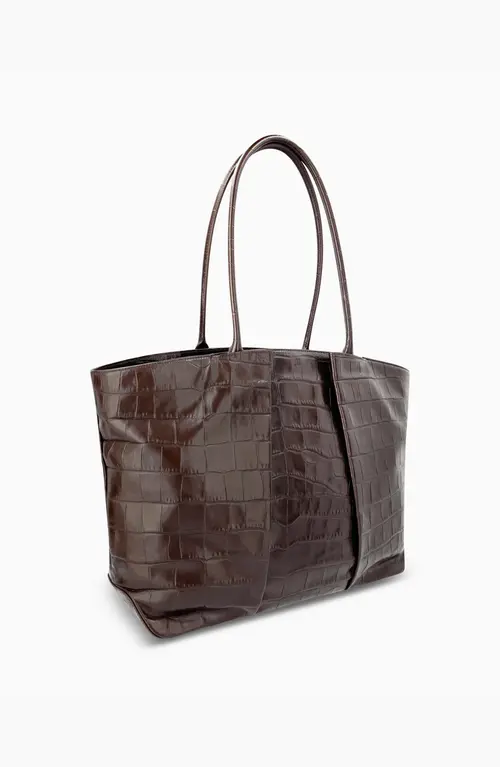 KAAI Horizon Leather Tote Bag - Espresso