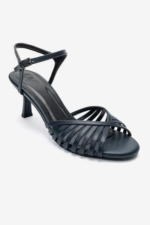 PROLOGUE SHOES Danica Stiletto Sandal - Navy