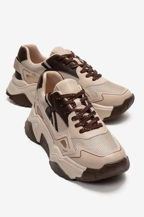 PROLOGUE SHOES Pleur Fashion Sneaker - Brown