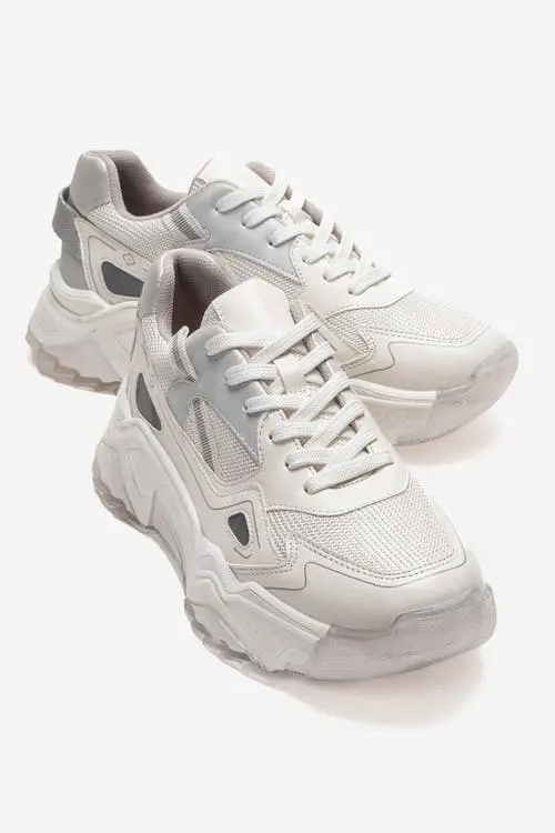 PROLOGUE SHOES Pleur Fashion Sneaker - White
