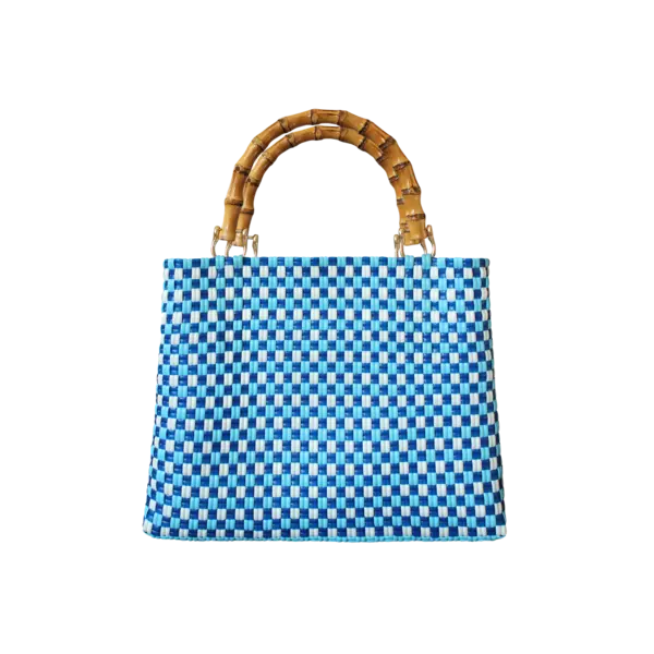 BRUNNA.CO The Tuku Recycled Market Tote Bag - Blue