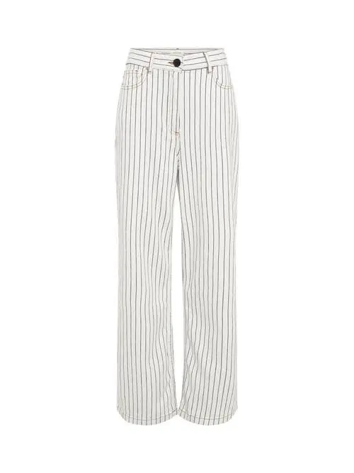 Gerard Darel Amaliah Striped Wide-leg Jeans