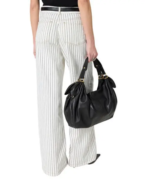 Gerard Darel Amaliah Striped Wide-leg Jeans