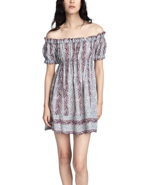 Anna Sui Ombre Ribbons Cotton Dress - Amethyst Multi