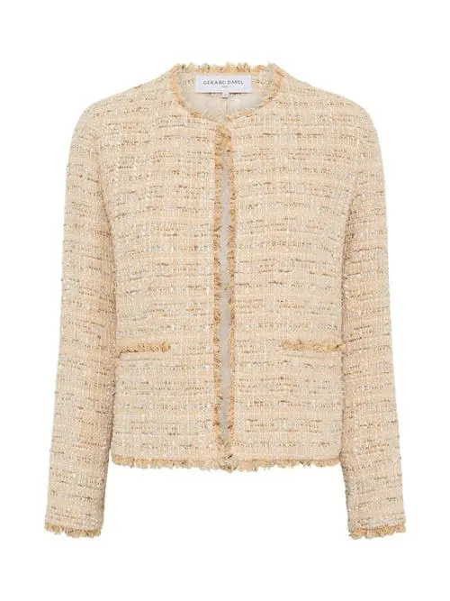 Gerard Darel Talea Tweed Jacket - Beige