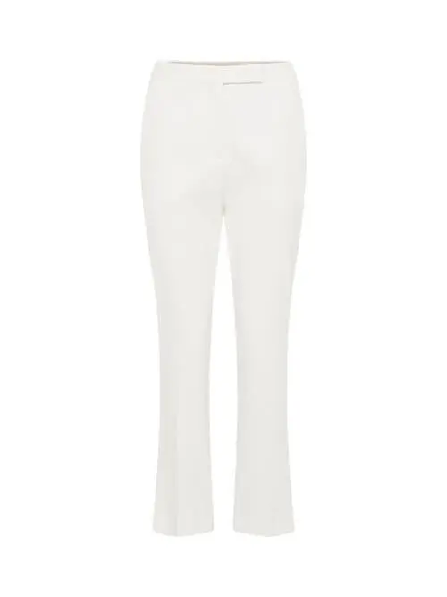 Gerard Darel Auria Mid Rise Straight Leg Trousers - Ecru