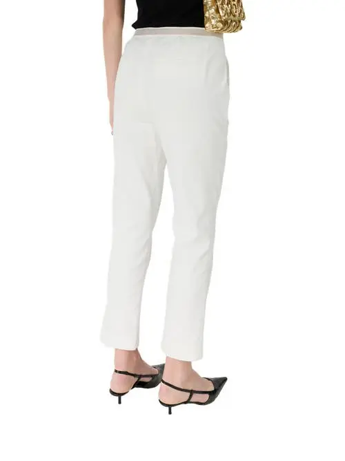 Gerard Darel Auria Mid Rise Straight Leg Trousers - Ecru